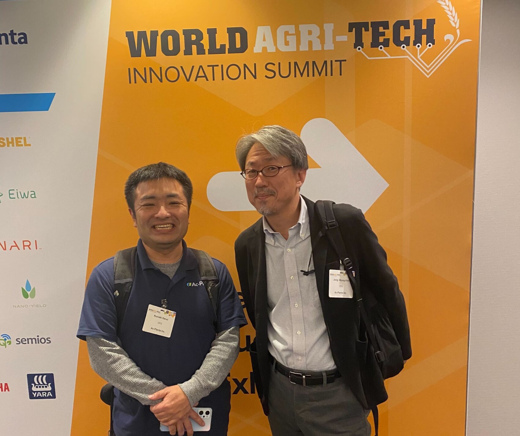 Ac-Planta Inc. participated in the “World Agri-Tech Innovation Summit ...